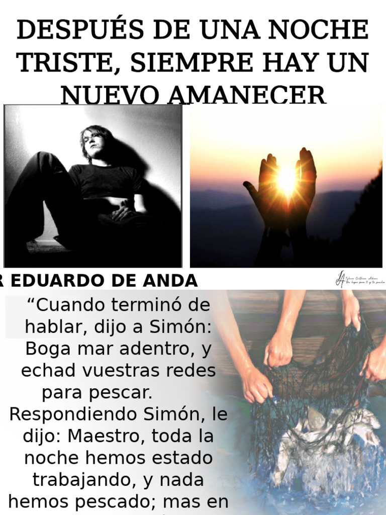 Después de Una Noche Triste, Siempre Habrá Un Nuevo Amanecer | PDF ...