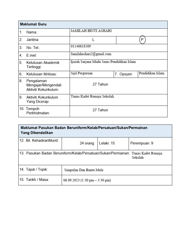 Borang_KBAT_dalam_Kokurikulum | PDF