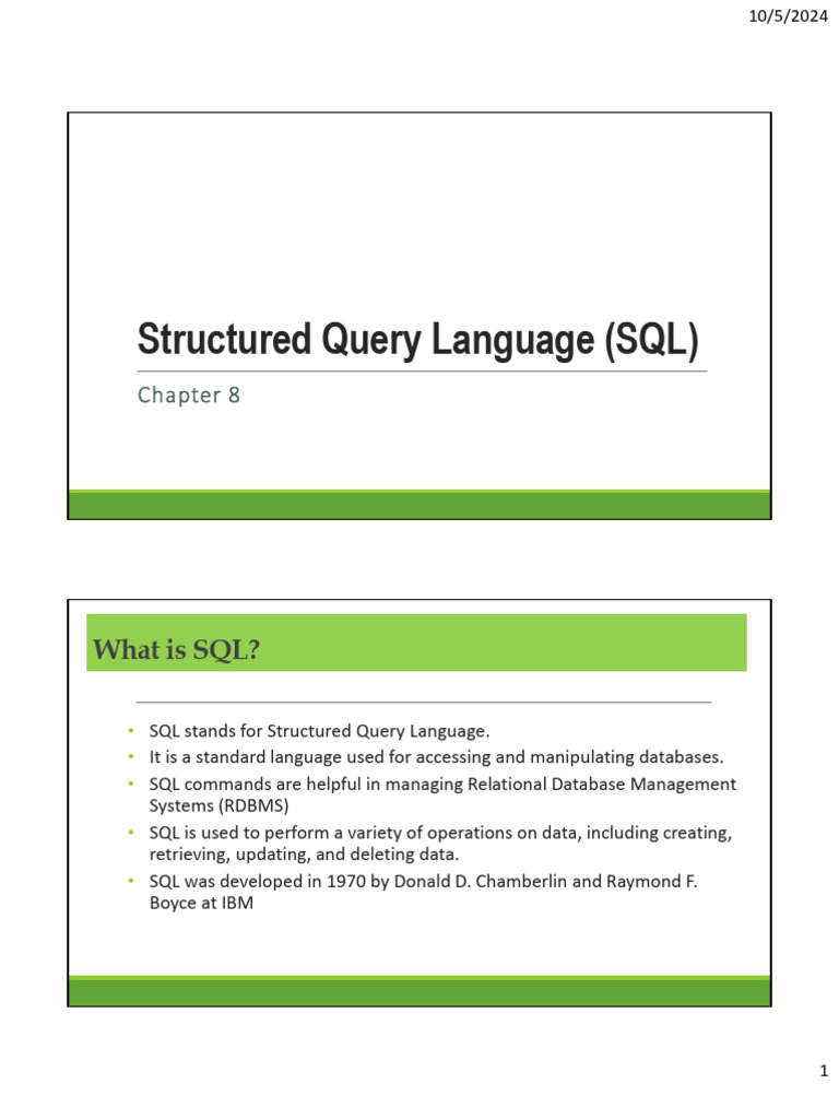 Sql Review Of Class Xi Part 2 Pdf Sql Databases