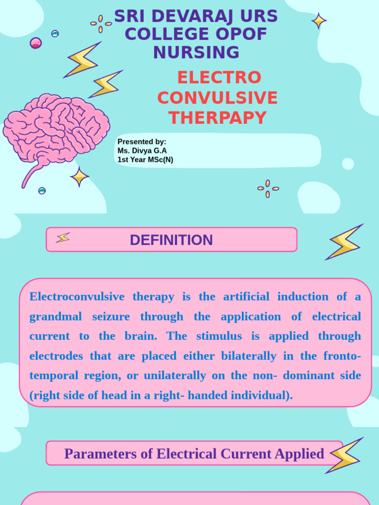 Electro Convulsive Therapy | PDF | Electroconvulsive Therapy | Human ...