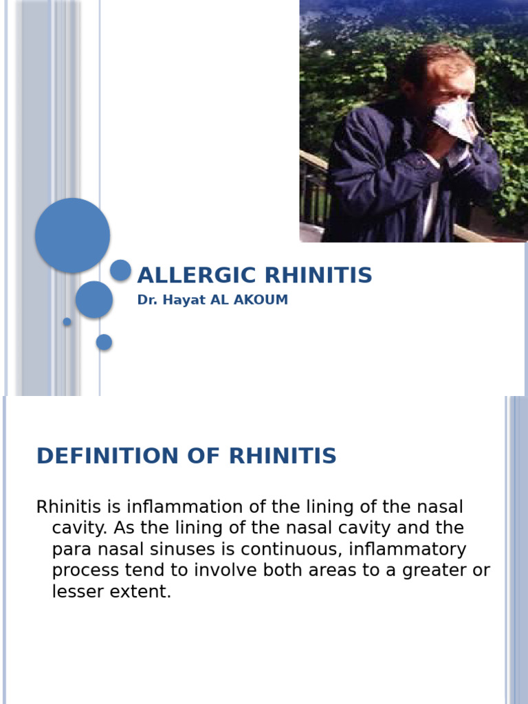 7. allergic rhinitis | PDF | Allergy | Allergen