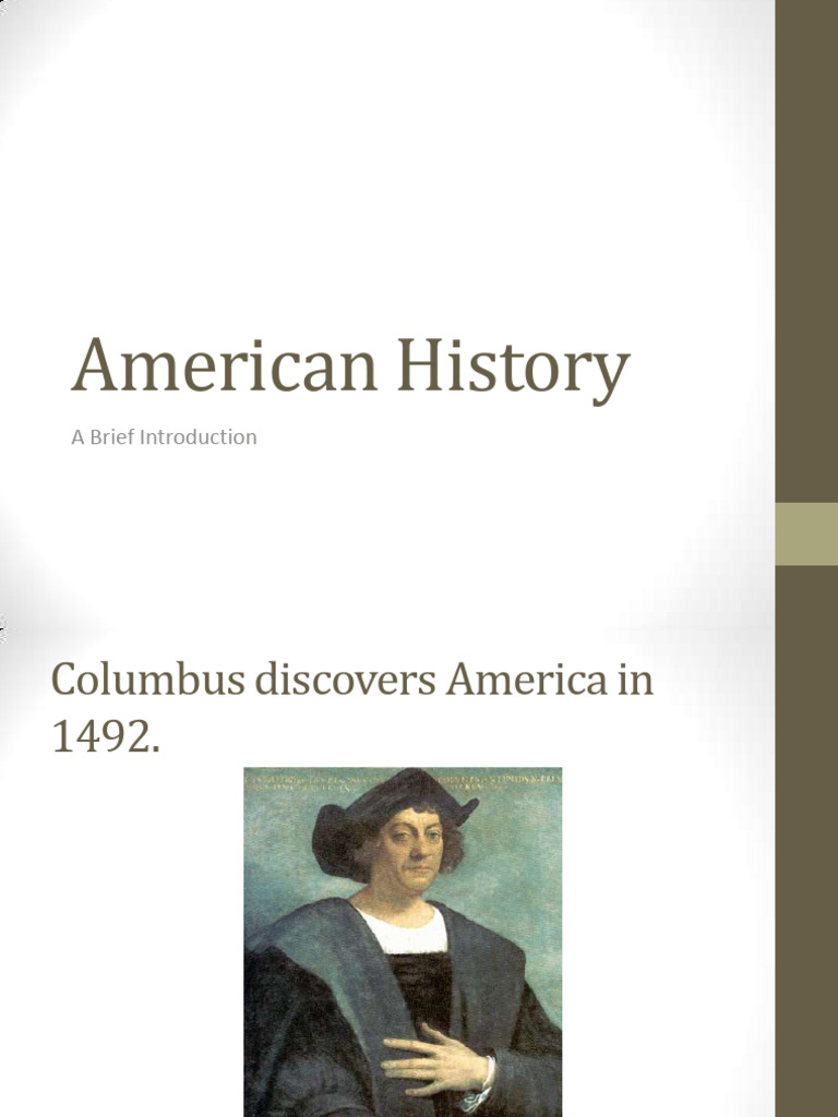 americanhistorybriefoverview- Today | PDF