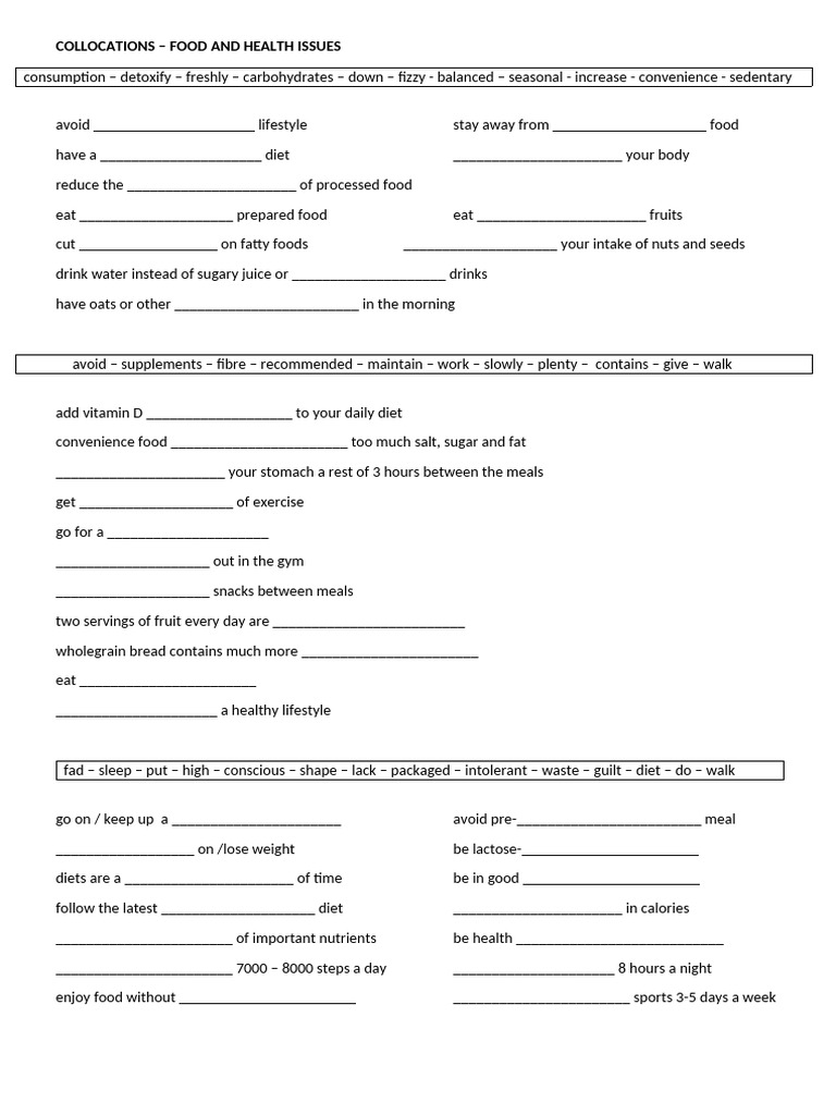 Food_health_collocations | PDF