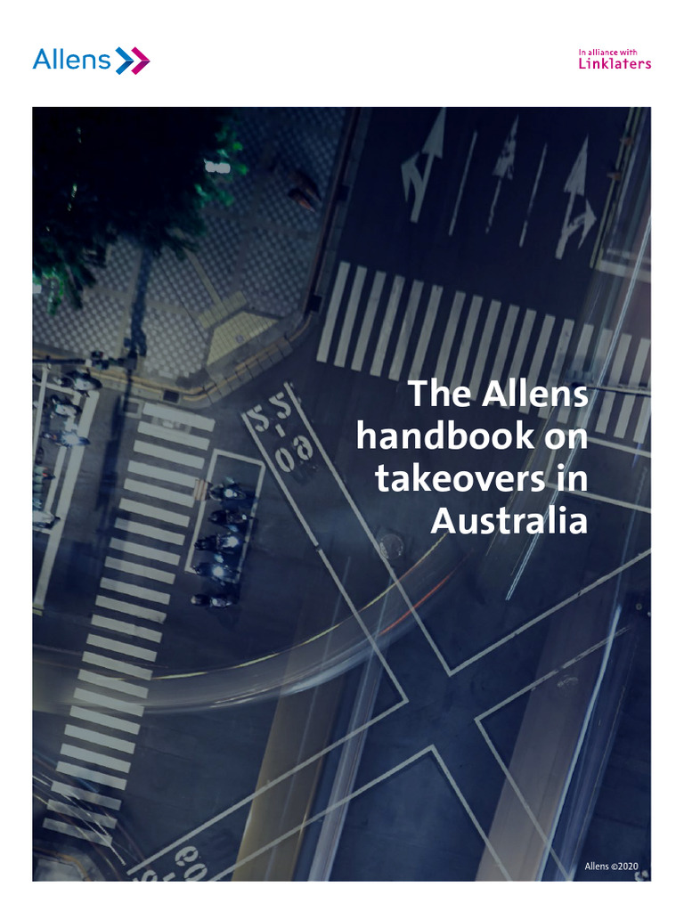 Australian Takeover Guide | PDF | Takeover | Mergers And Acquisitions