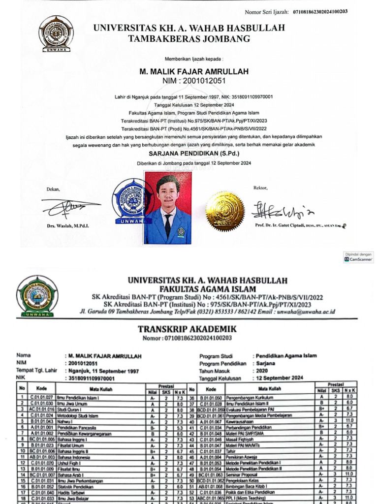 Ijazah Gus Fajar | PDF