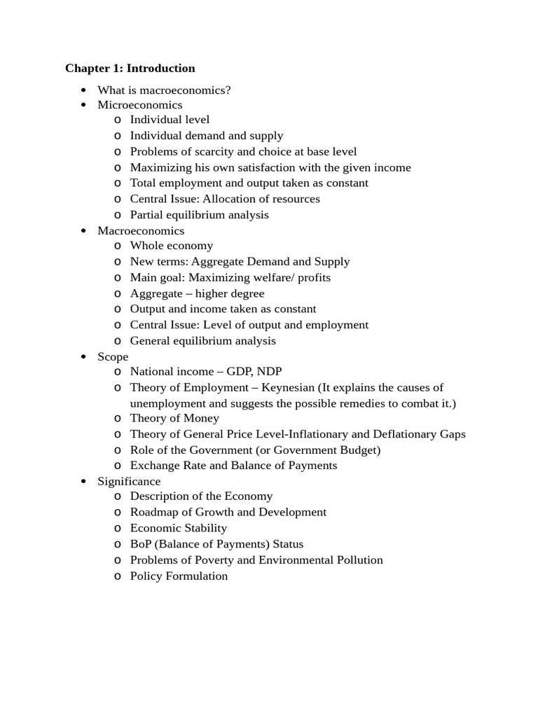Introductory Macroeconomics | PDF | Macroeconomics | Economics