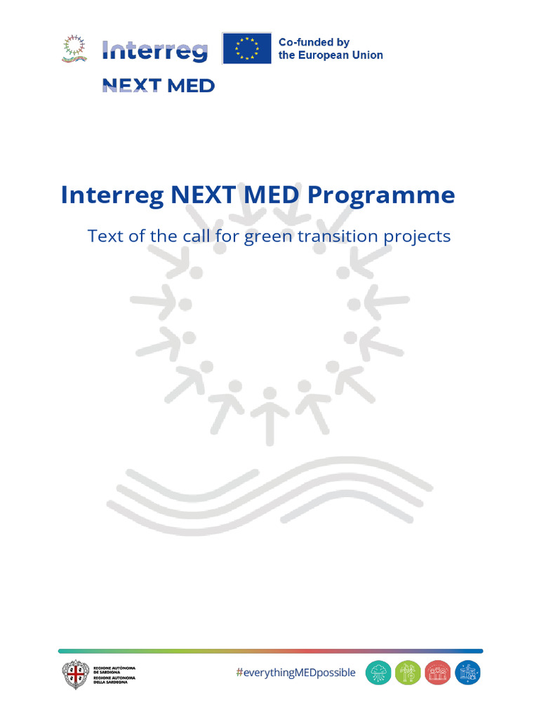 Interreg NEXT MED - Text of The Call For Proposals - Green Transition ...