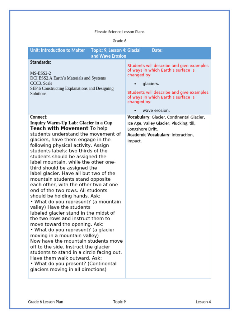 Glacial and Wave Erosion | PDF | Glacier | Erosion