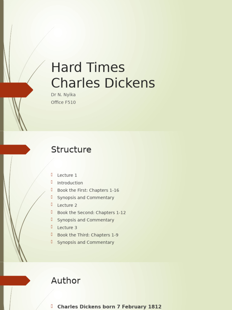 Analyzing Dickens' Hard Times | PDF