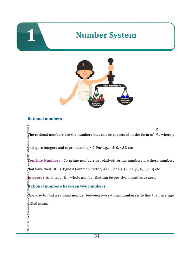 Number+System | PDF | Rational Number | Numbers