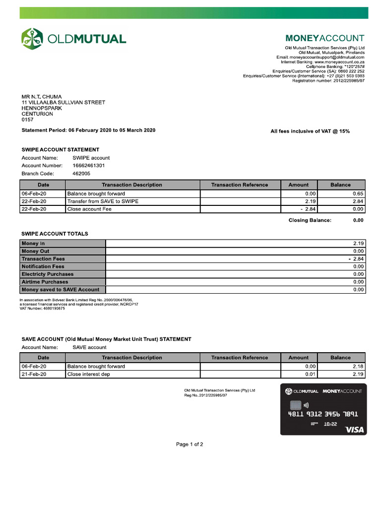 Money Account | PDF
