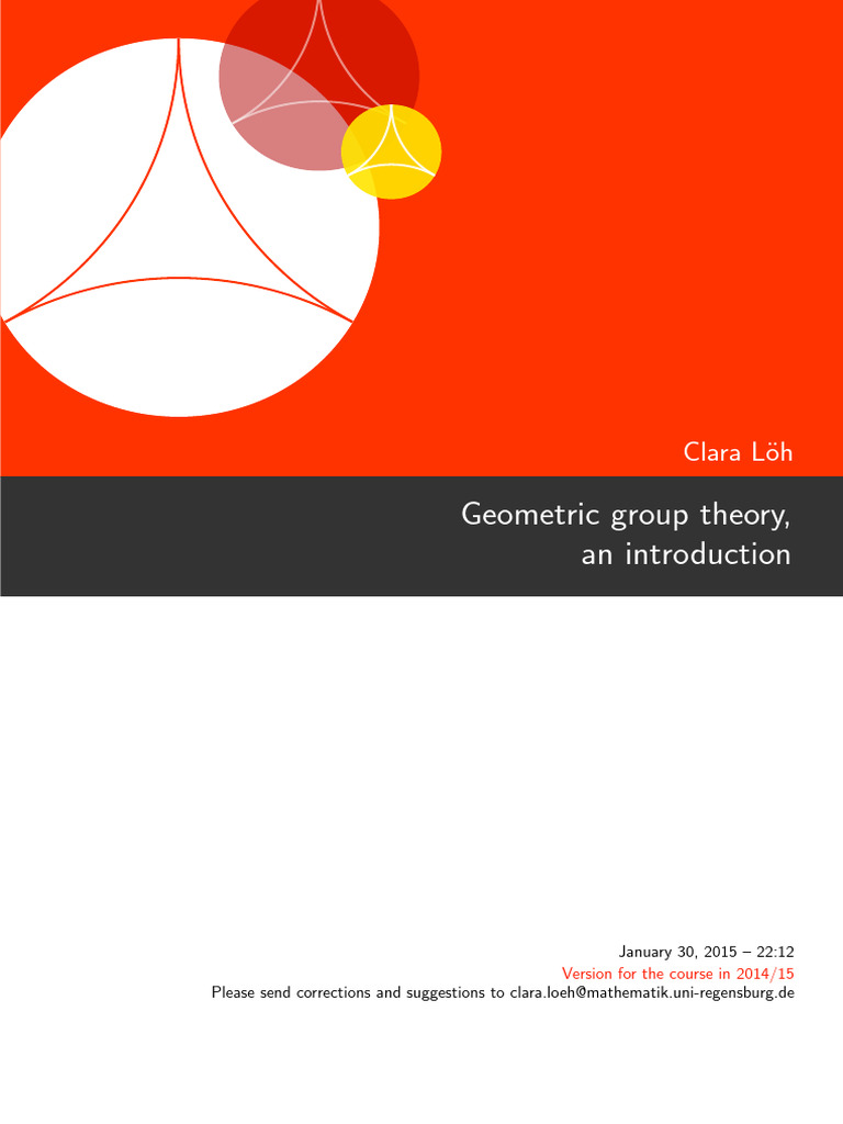 Geometric Group Theory, An Introduction | PDF | Group (Mathematics) | Geometry