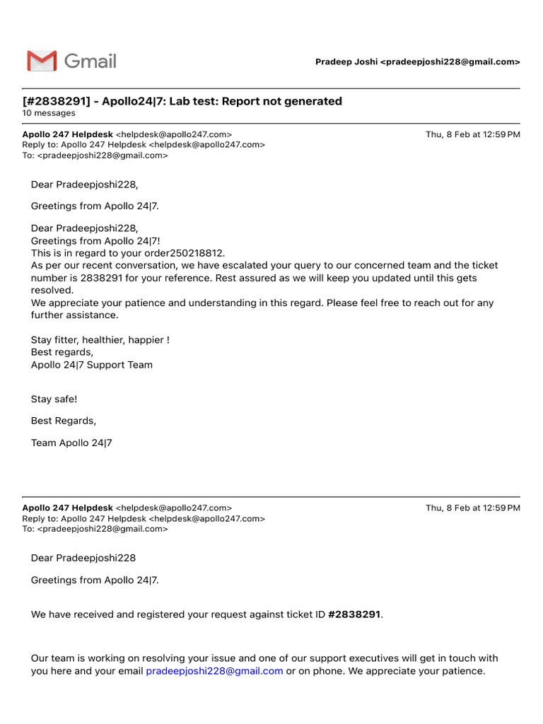 Apollo 24|7 Lab Report Delay Issues | PDF