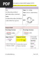 IGCSE 0580 Formula Cheat Sheet 2025 [by Ginger Mathematician ...