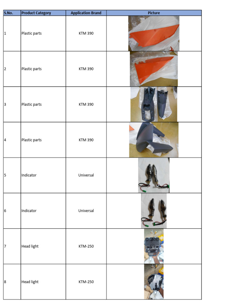KTM Parts | PDF