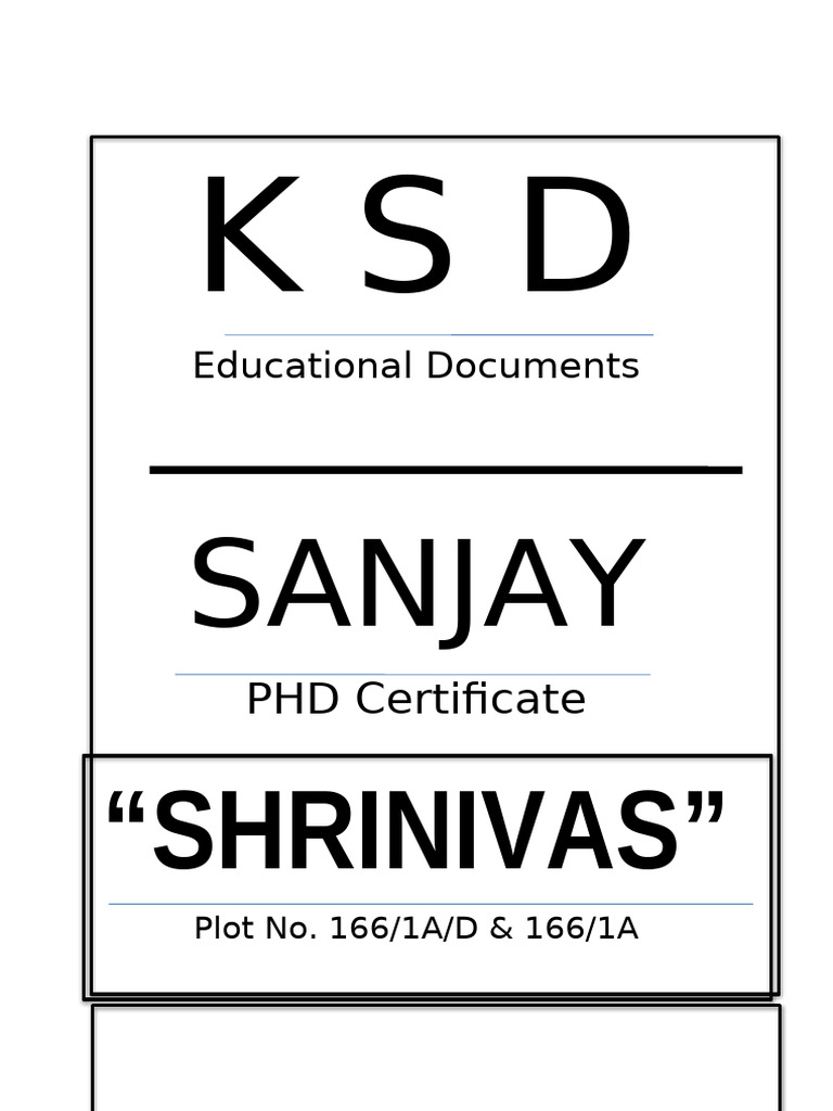 Sanjay: "Shrinivas" | PDF