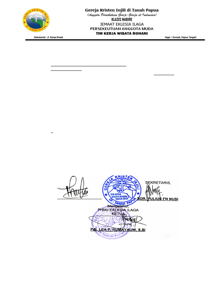 Surat Ke Klasis | PDF