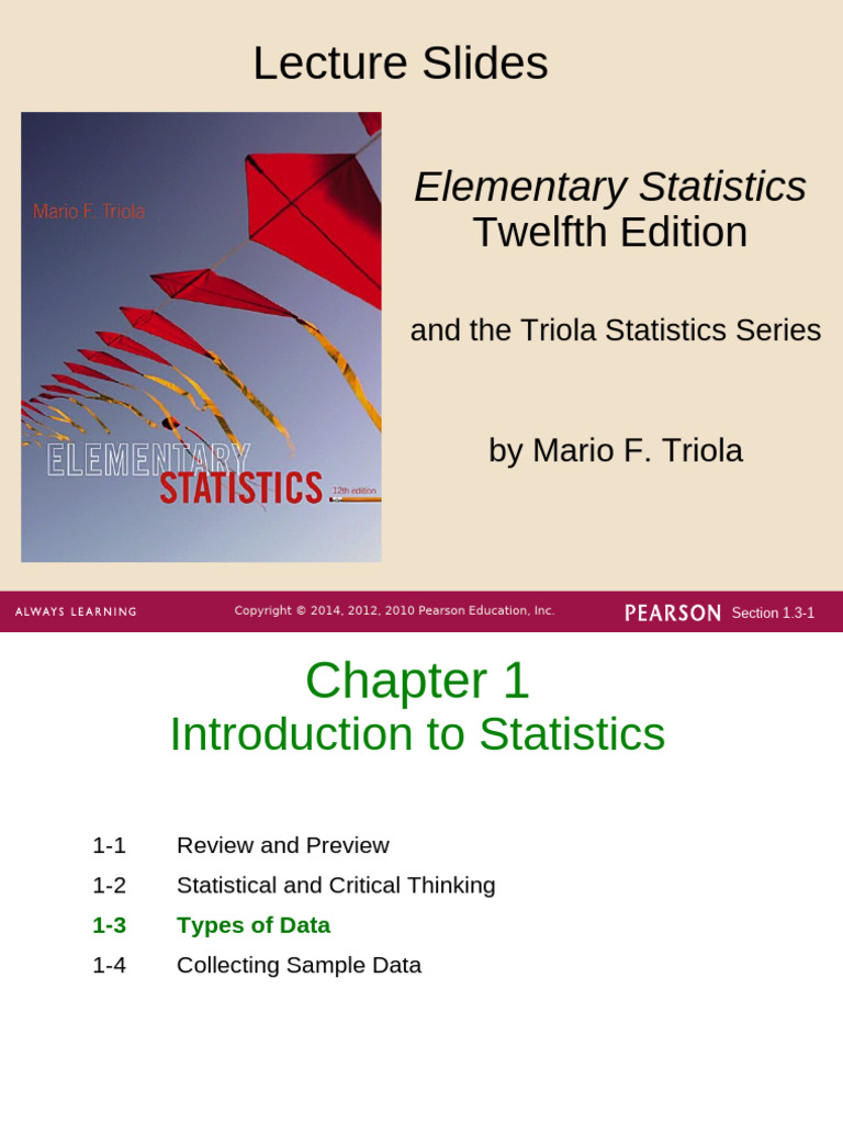 Chapter 1 Section 3 | PDF | Level Of Measurement | Statistics