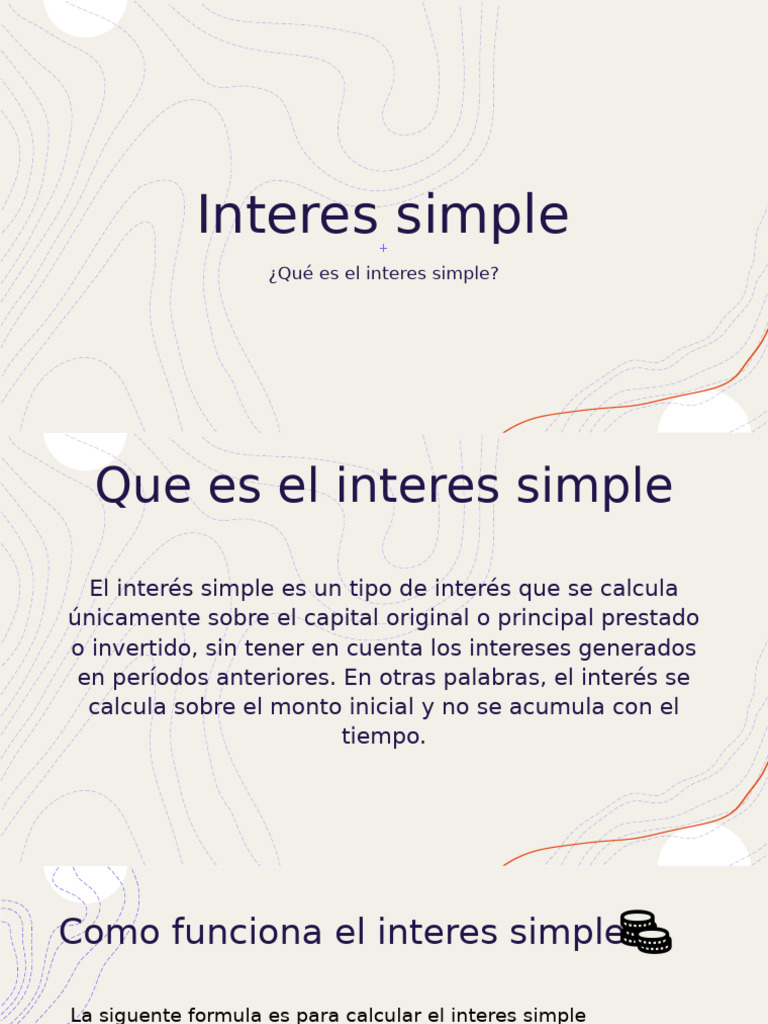 Guía sobre Interés Simple y Cálculo | PDF