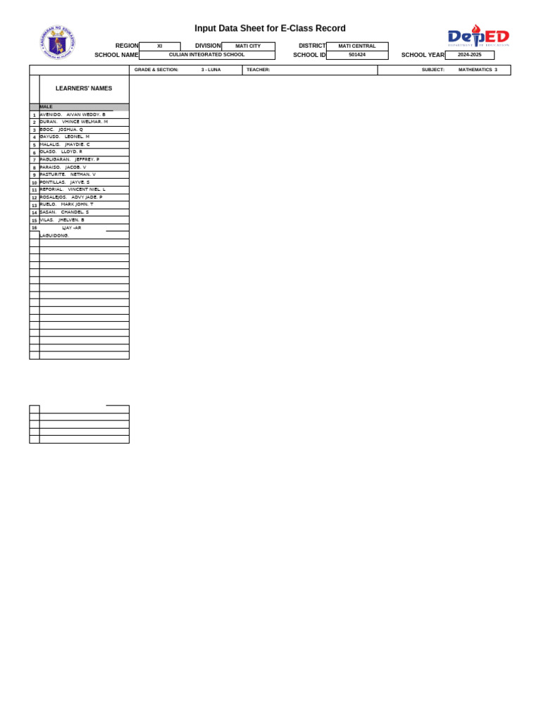 MATH 3 LUNA With-MPS SY 2024-2025 | PDF | Mathematics | Descriptive ...