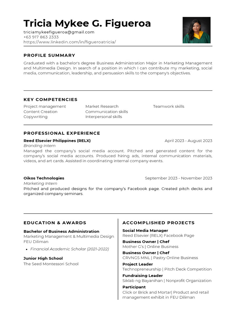 Resume Tricia Figueroa | PDF