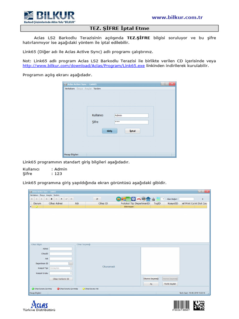 Aclas_LS2_Tez.Sifre_Iptal_Etme | PDF