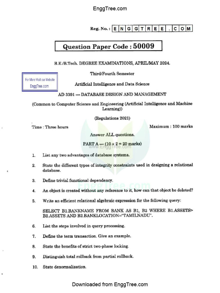 AD3391 DBDM Apr May 2024 | PDF