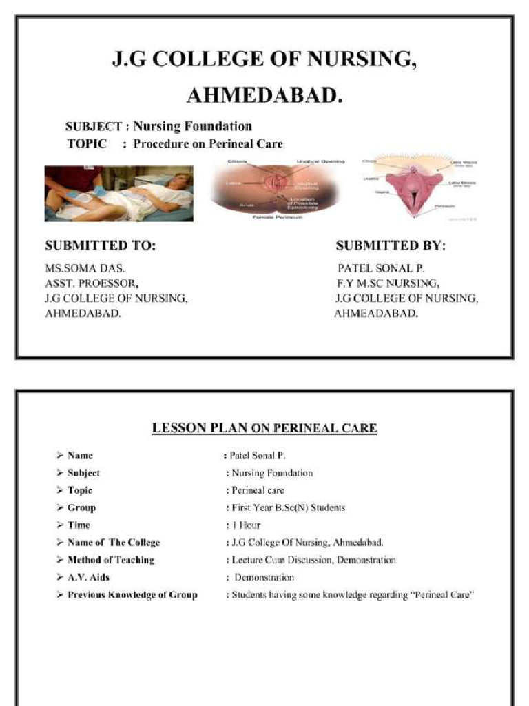 Perineal Care Procedure | PDF
