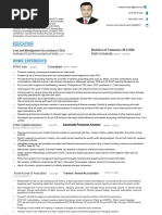 Aftab Ahmad CV | PDF | Internal Control | Accounting