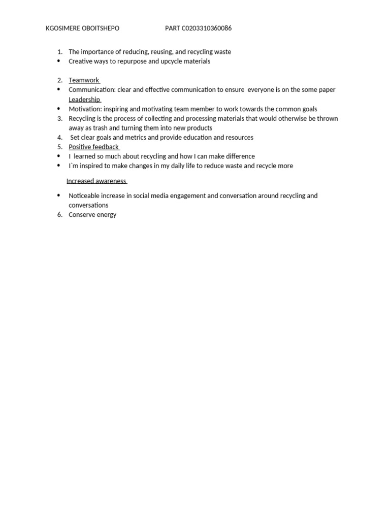 The Importance of Reducing | PDF