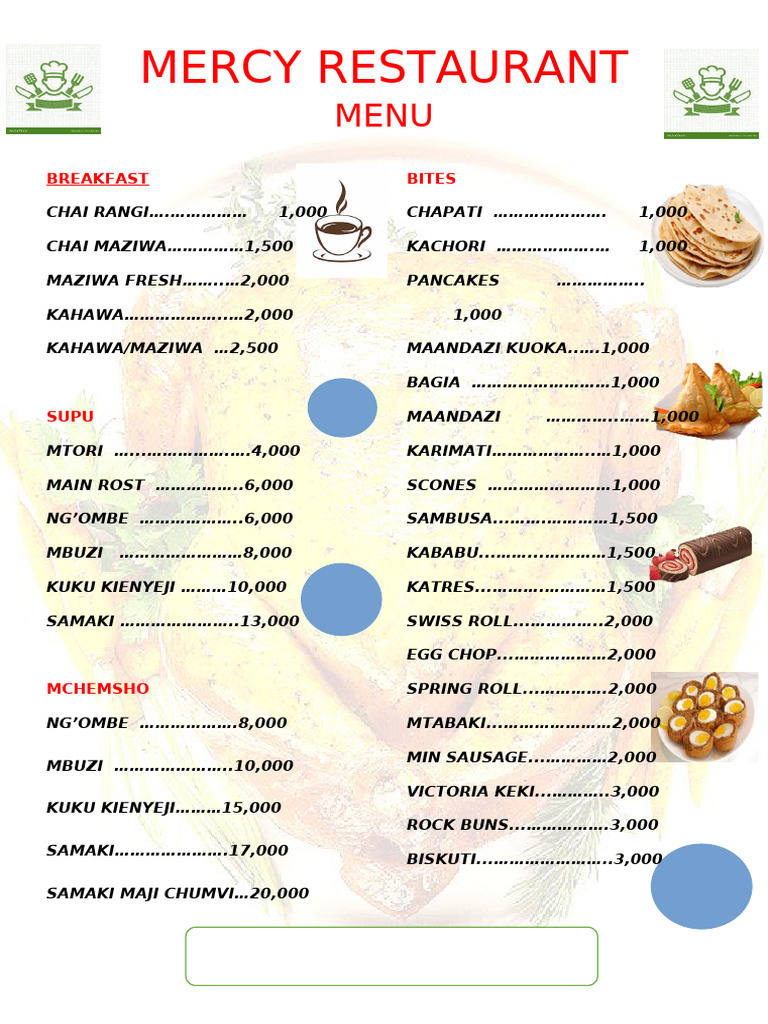 Mercy Restaurant | PDF