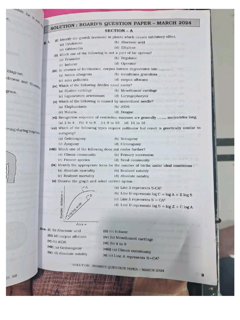 Bio Paper Solution 1 | PDF