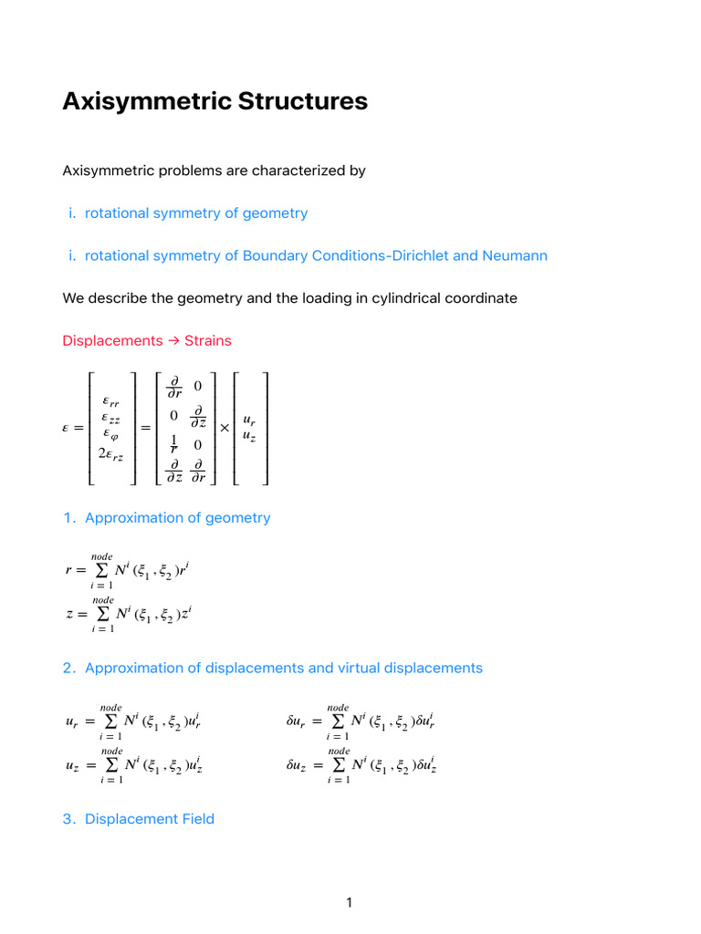 Axisymmetric Structures Pdf Mathematical Physics Geometry