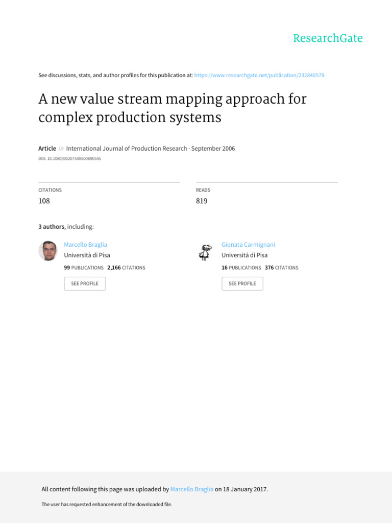 A New Value Stream Mapping Approach | PDF | Lean Manufacturing ...