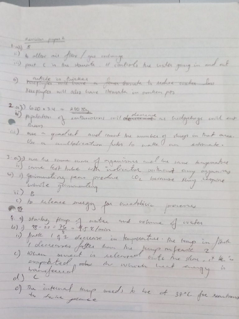 GCSE Revision Paper 2 (Jan 8, 2025 at 6 - 27 PM) | PDF