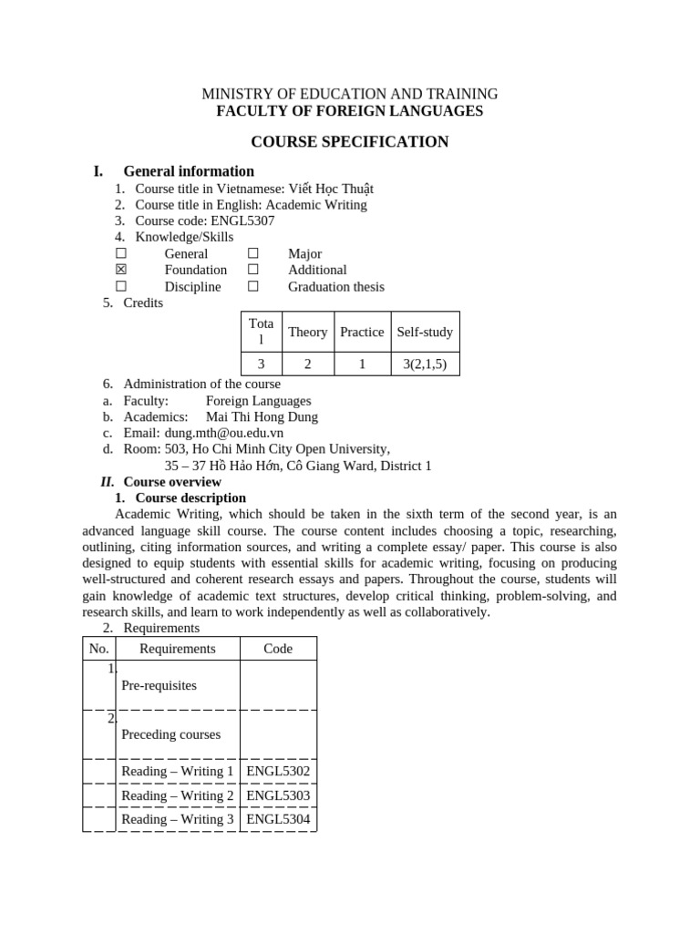 Course Syllabus 1 | PDF | Apa Style | Learning