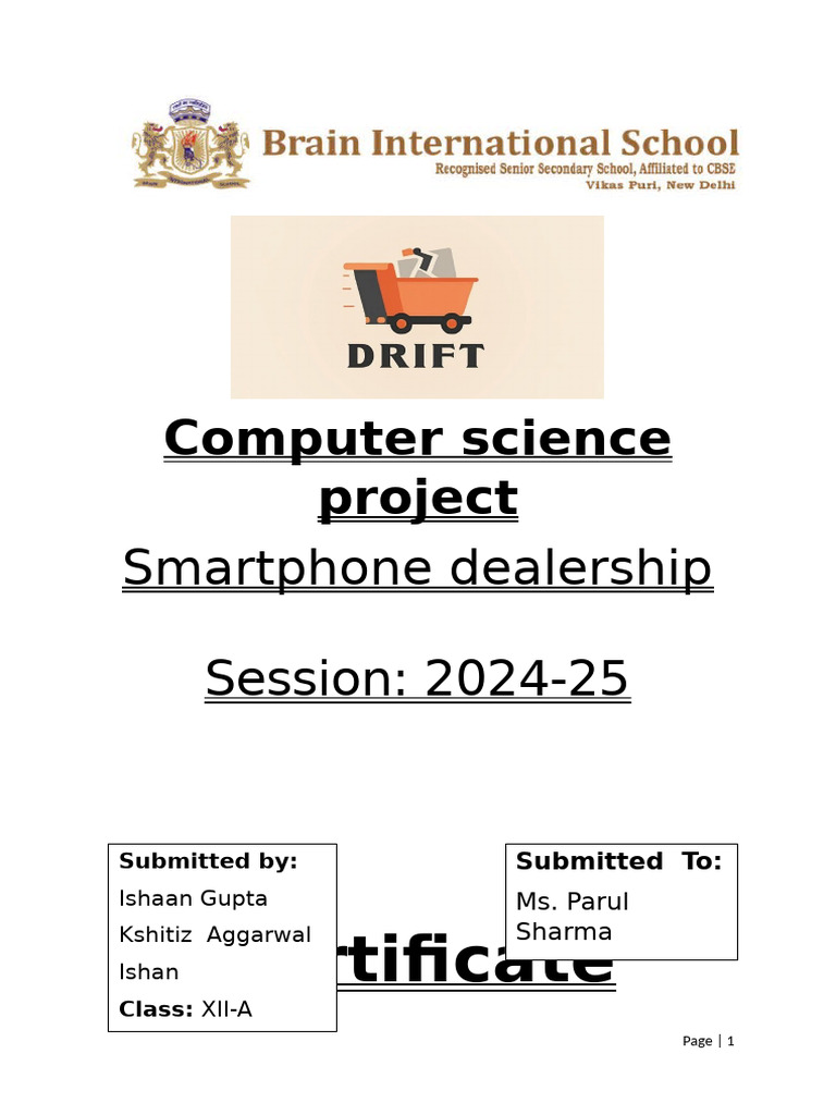 Cs Project Mobile Management Pdf Databases Sql