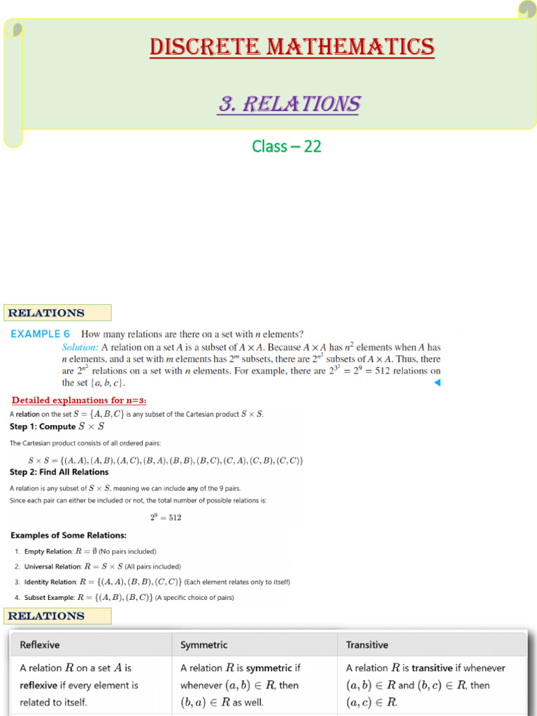 Discrete Class 22 | PDF | Number Theory | Discrete Mathematics Discrete Class 22 | PDF | Number Theory | Discrete Mathematics
