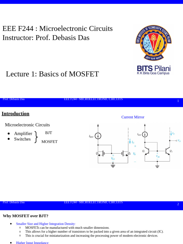 MOSFET Basics and Working Principles | PDF | Mosfet | Field Effect ...