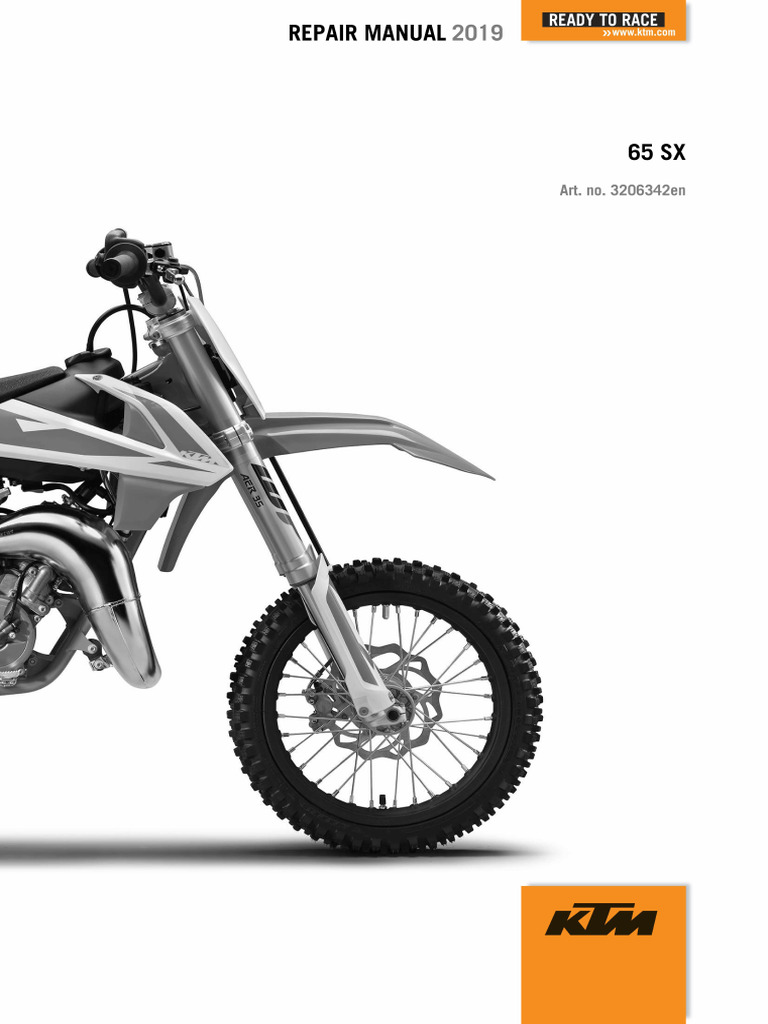 2019 KTM 65 SX Service Repair Manual | PDF