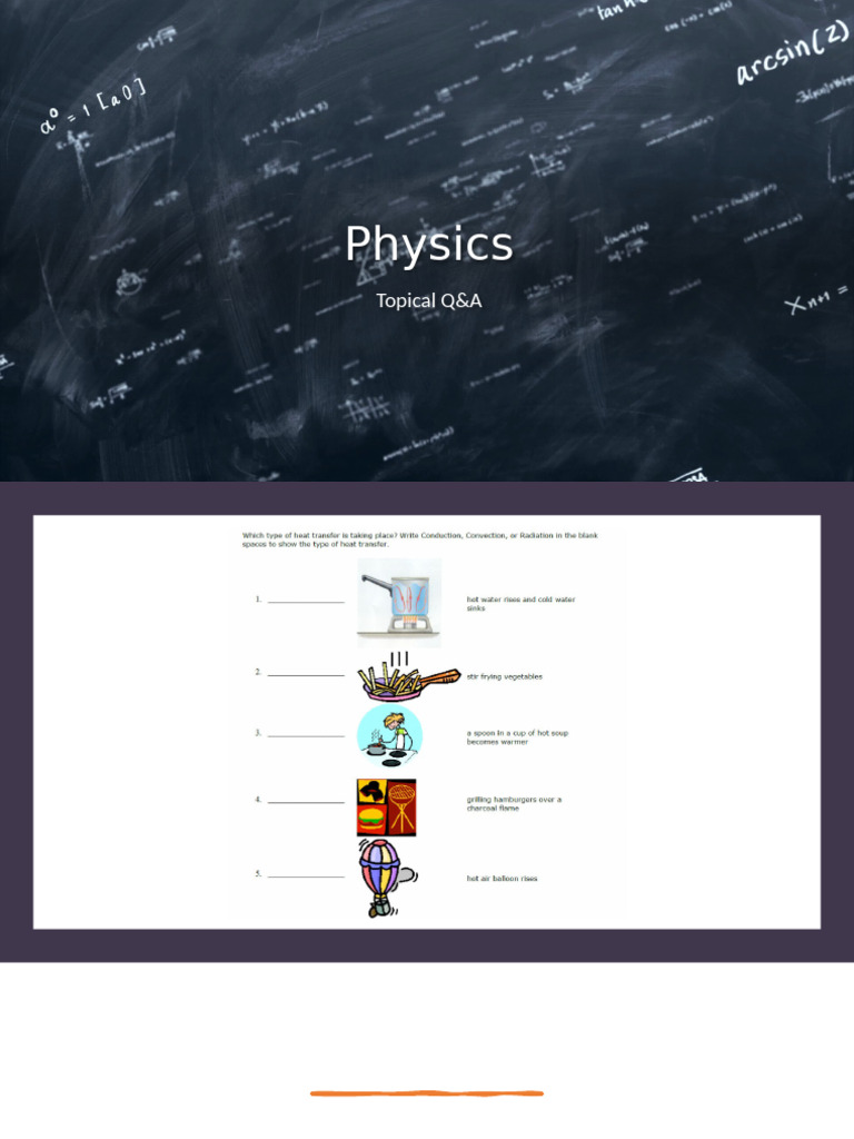Physics Heat Transfer Q&A Guide | PDF | Convection | Thermal Conduction
