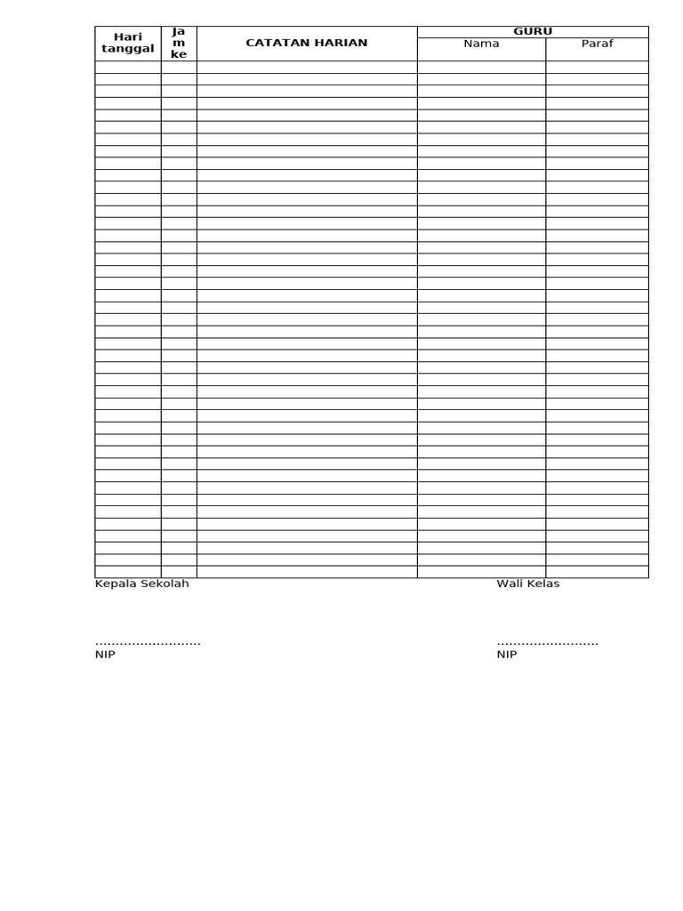 3. Catatan Harian | PDF