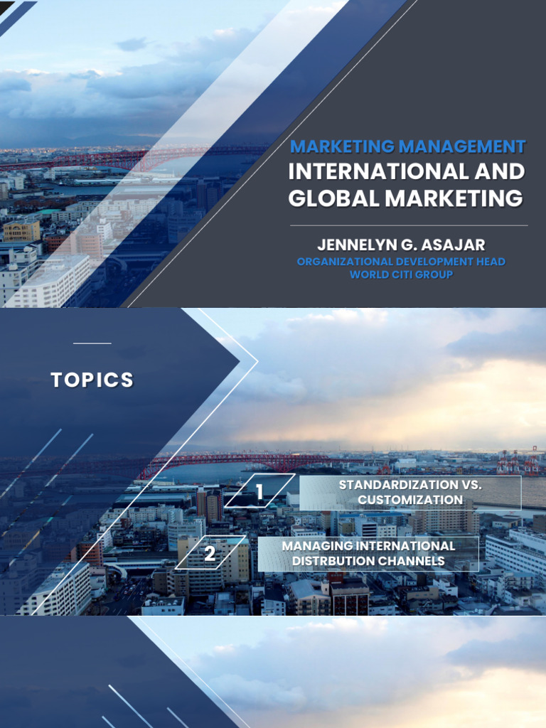 Module 6 Standardization Vs Customization Pdf Advertising Marketing