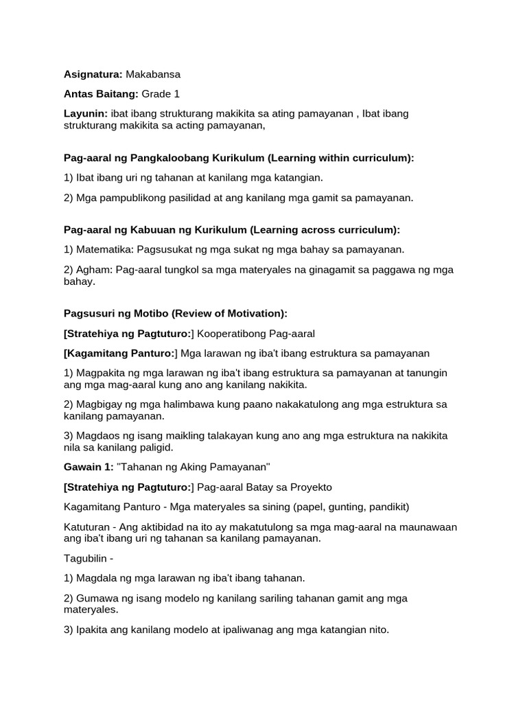 Lesson Plan | PDF