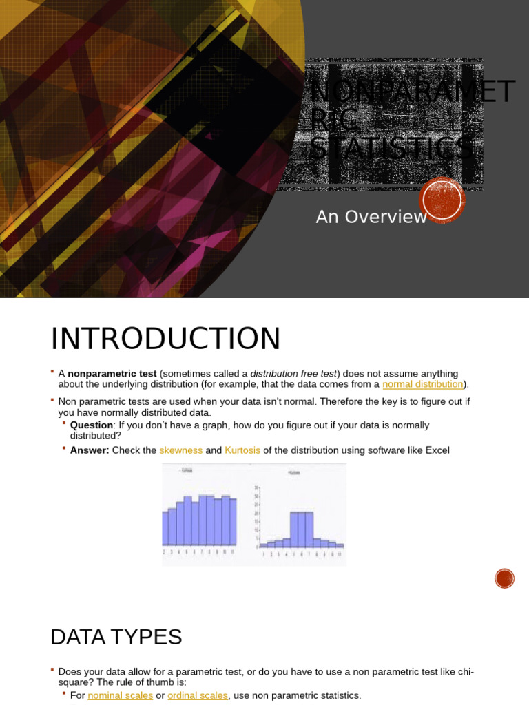 Nonparametric-Test | PDF | Nonparametric Statistics | Skewness Nonparametric-Test | PDF | Nonparametric Statistics | Skewness