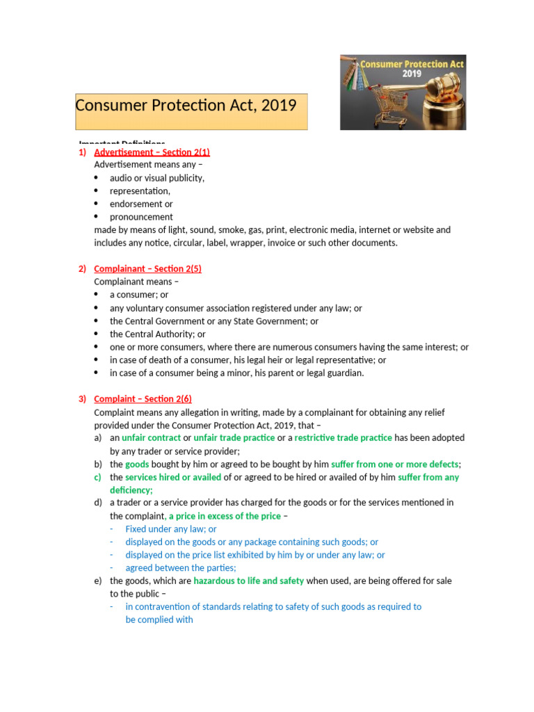 Consumer Protection Act 2019 | PDF | Product Liability | Mediation