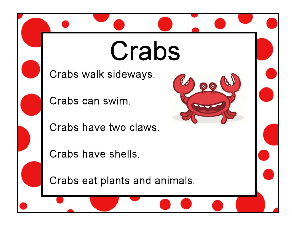 Crab Info | PDF | Language Arts & Discipline