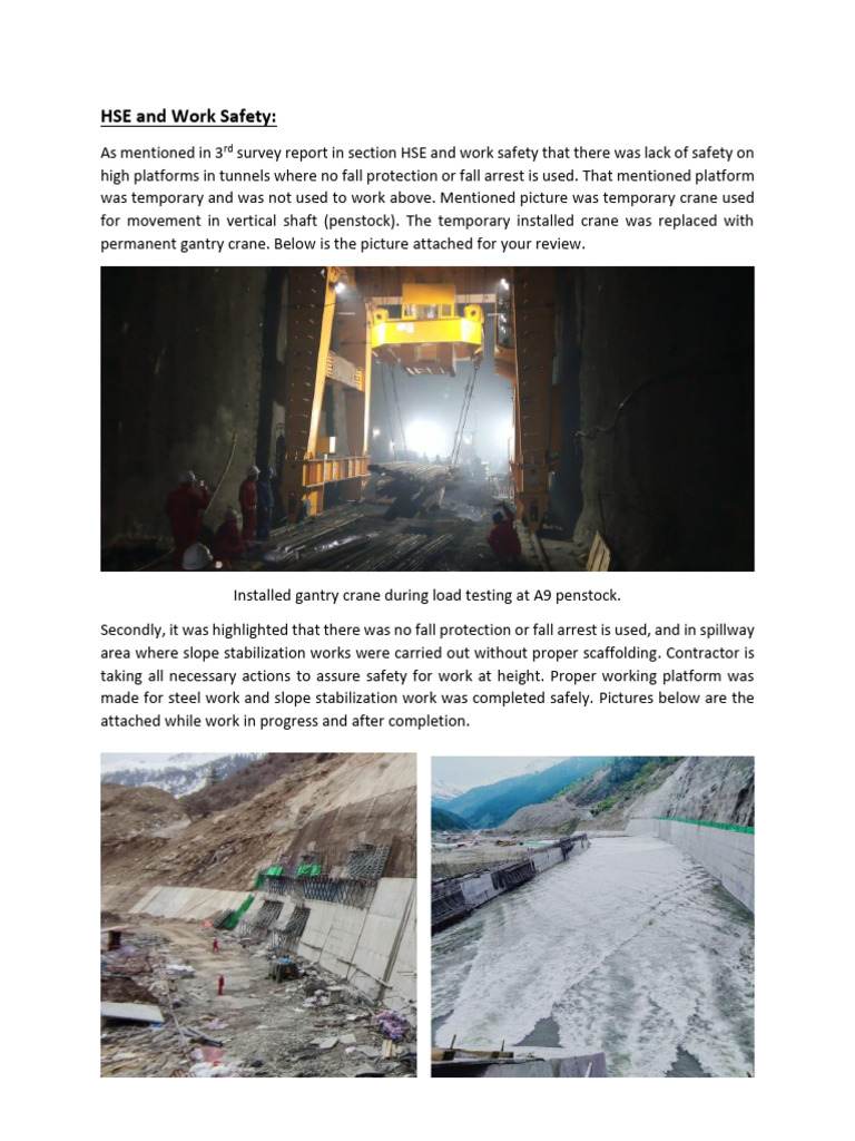 Encl. 3. HSE and Work Safety | PDF | Scaffolding | Crane (Machine)