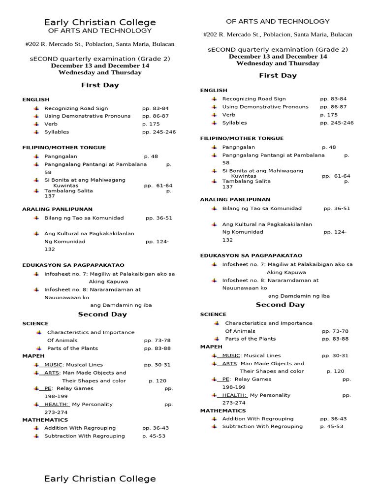 Pointers First Quarterly | PDF | Tagalog Language | Language Families
